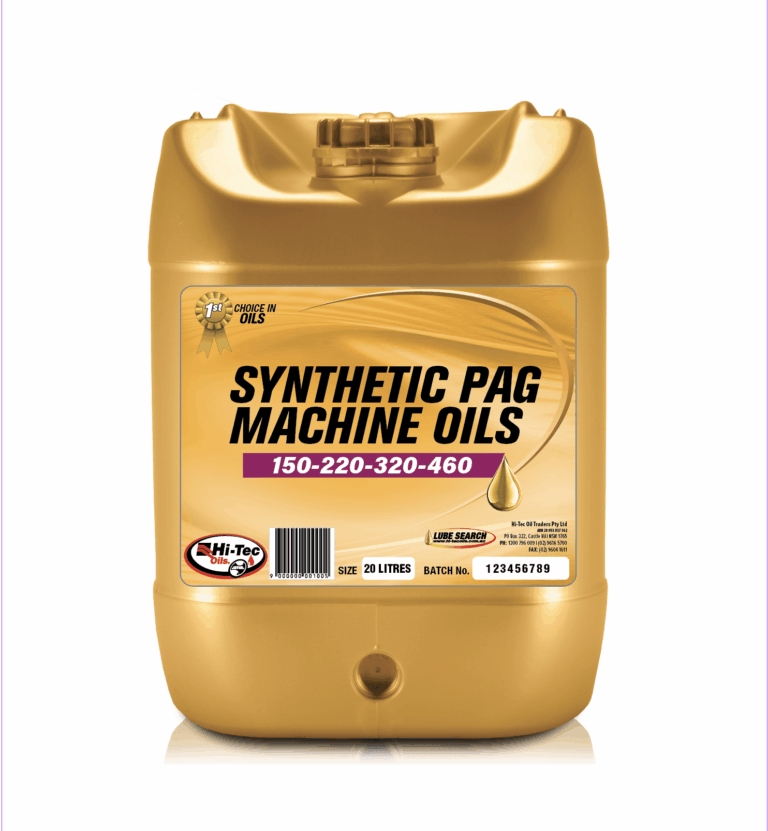 SYNTHETIC PAG MACHINE OILS 150-220-320-460 - Hi-Tec Oils